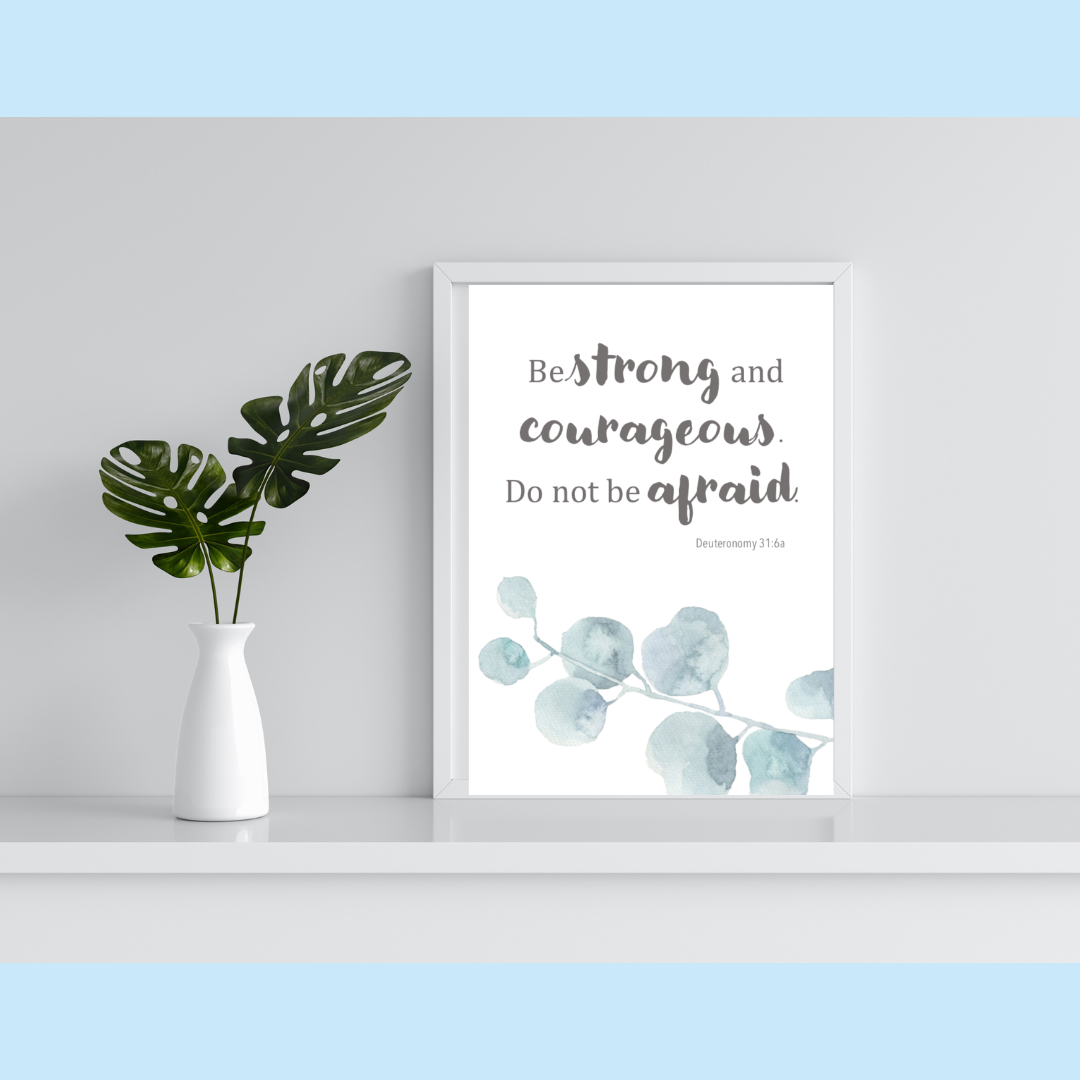 12 Bible Verse Posters for the classroom, botanical theme - Classful