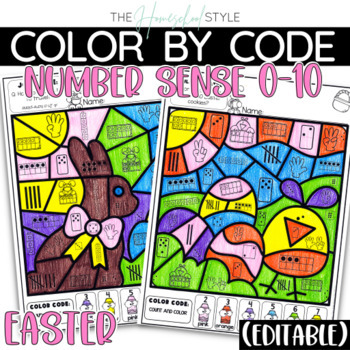 Easter Number Sense Editable Early Finisher Math Worksheets - Classful