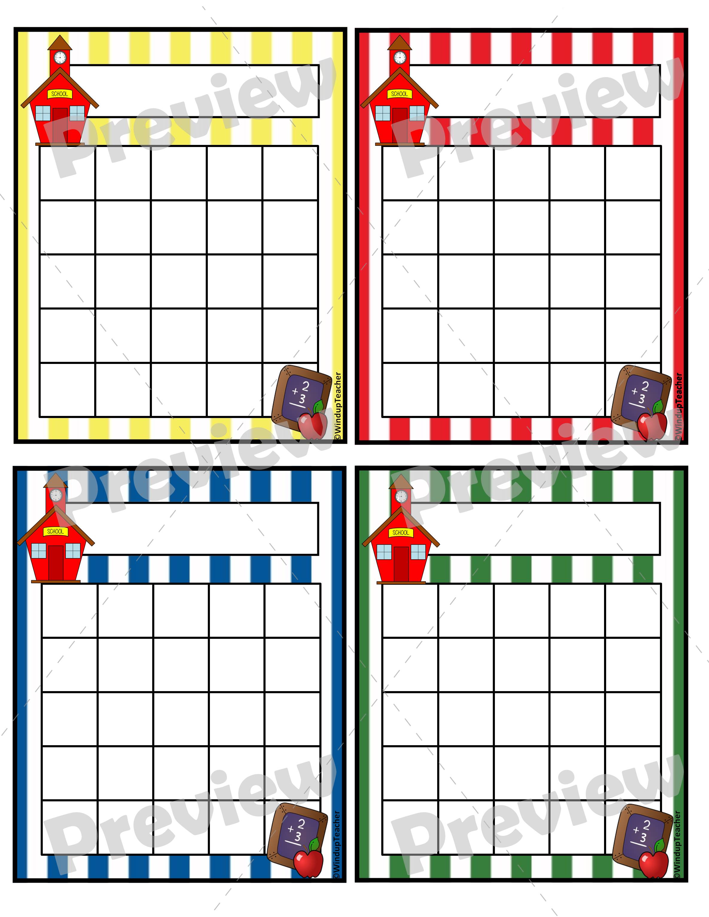 Back to School Sticker Charts - Classful