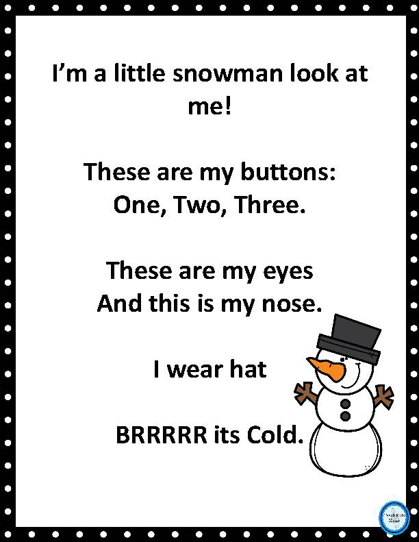 Preschool/Kinder Music, Snowmen, Snowflakes, Winter, Coloring ,Chants ...