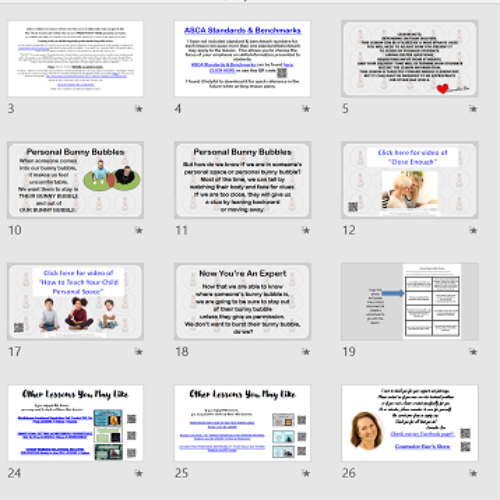 Ready to Use No Prep PERSONAL SPACE & SOCIAL SKILLS Bunny Bubble Social ...