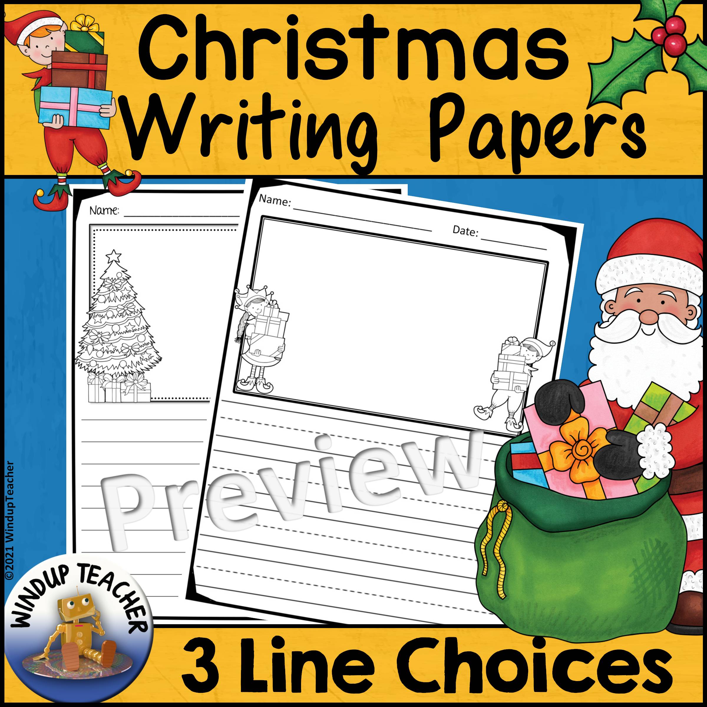 Christmas Writing Papers - Classful