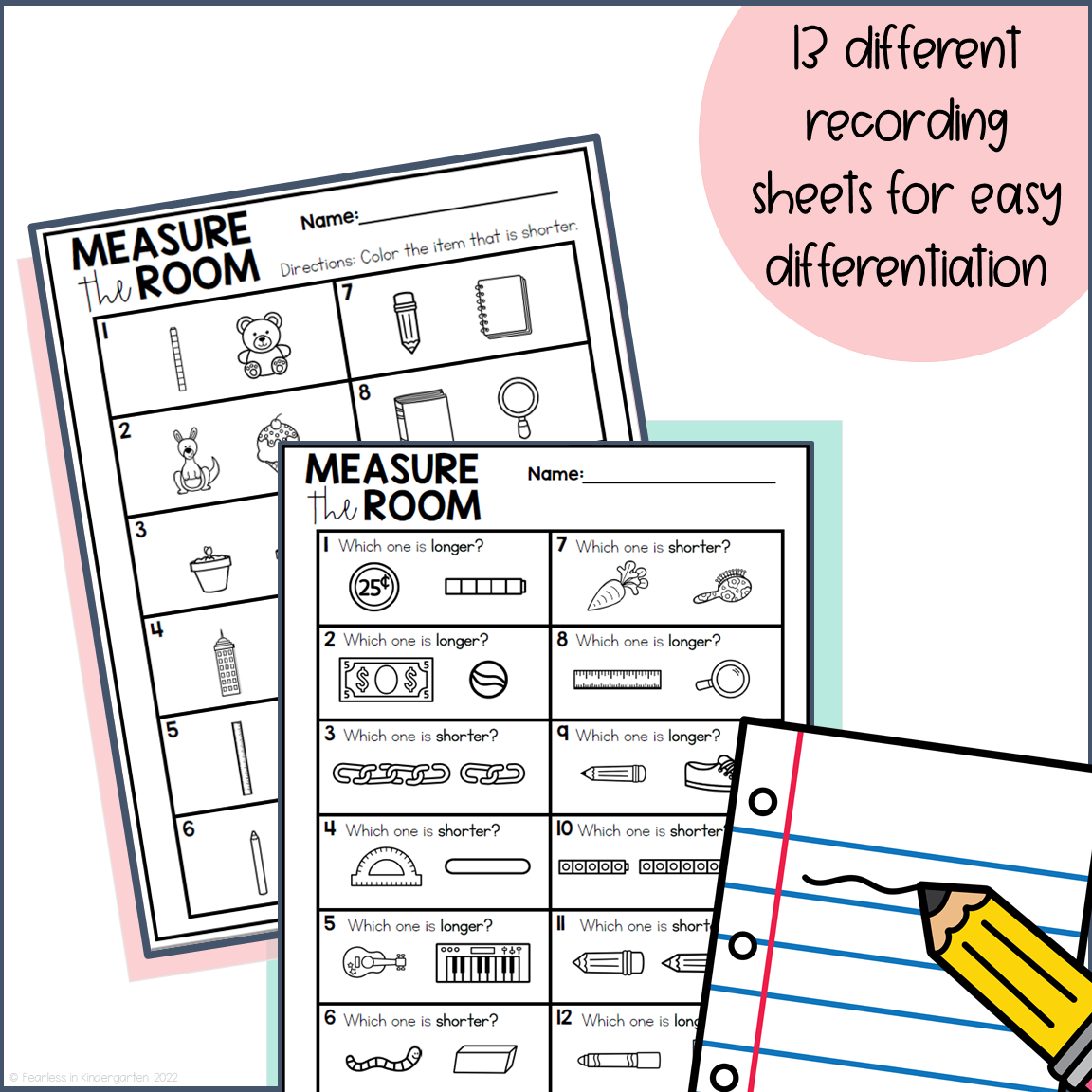 Measurement Write the Room Game - Classful