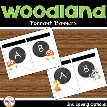 Camping Theme and Woodland Animals Classroom Decor Pennant Banners ...