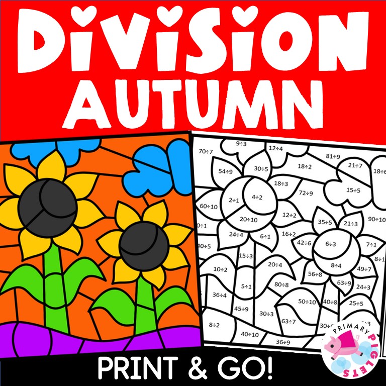 Division Color by Number Division Color by Code Division Facts Math ...