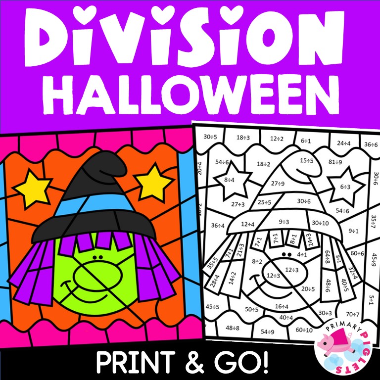 Division Color by Number Division Color by Code Division Facts Math ...
