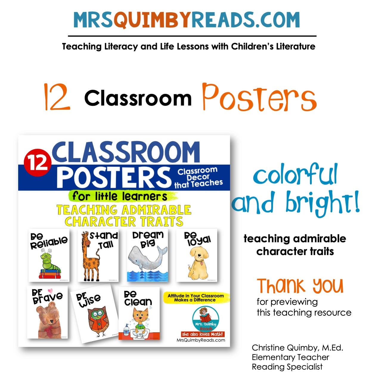 Classroom Posters | Teaching Character Traits | Classroom Decor - Classful