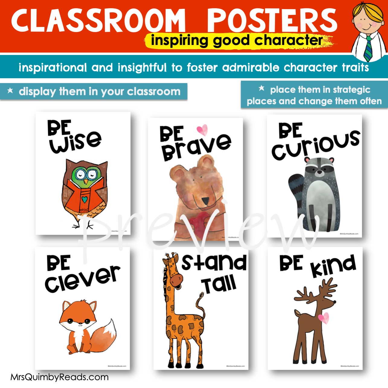 Classroom Posters | Teaching Character Traits | Classroom Decor - Classful