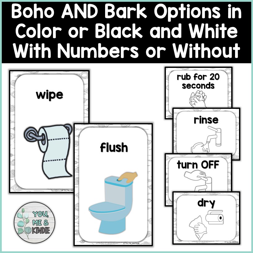 Bathroom Signs | Bathroom Rules Posters Boho - Classful