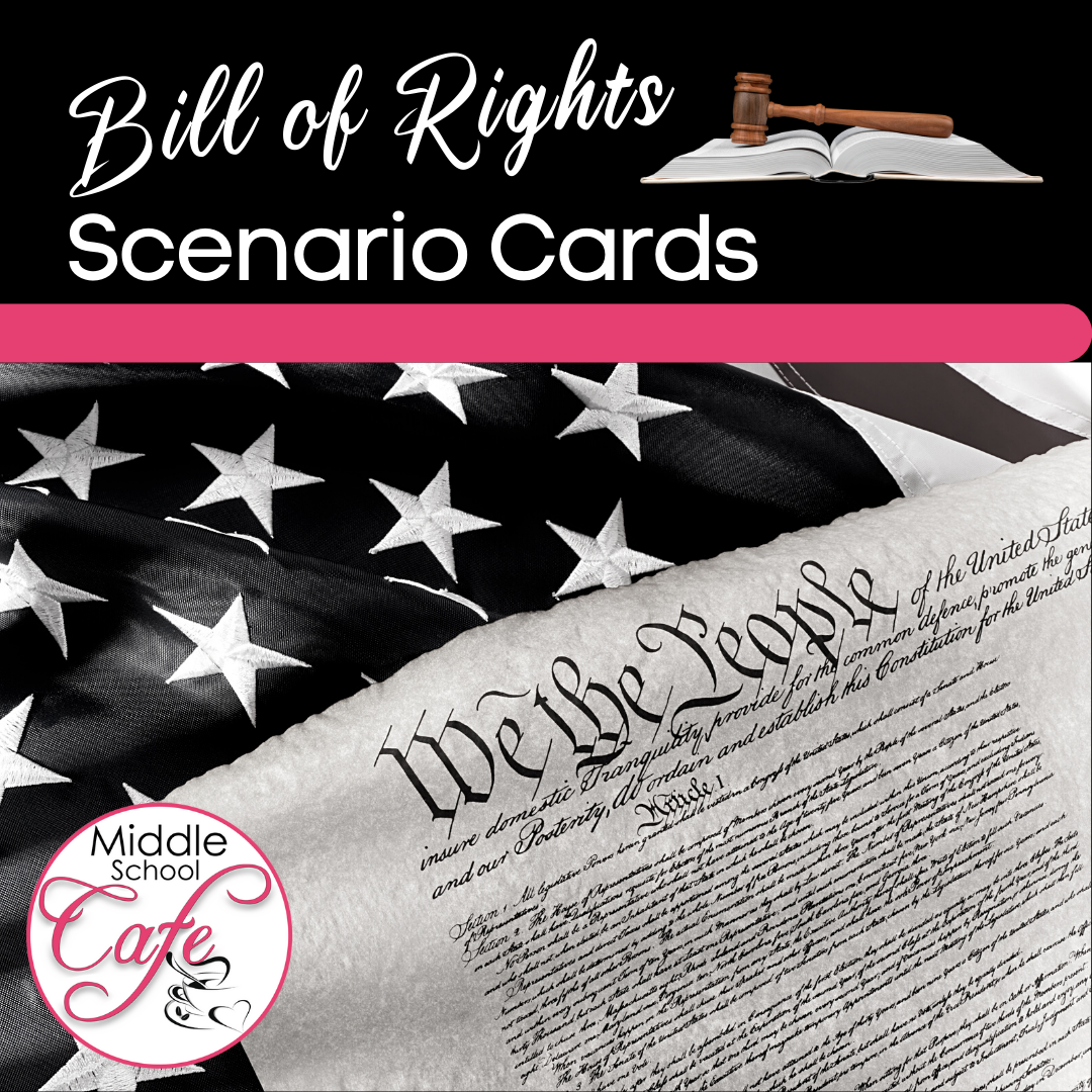 Bill of Rights Scenario Cards US Constitution - Classful