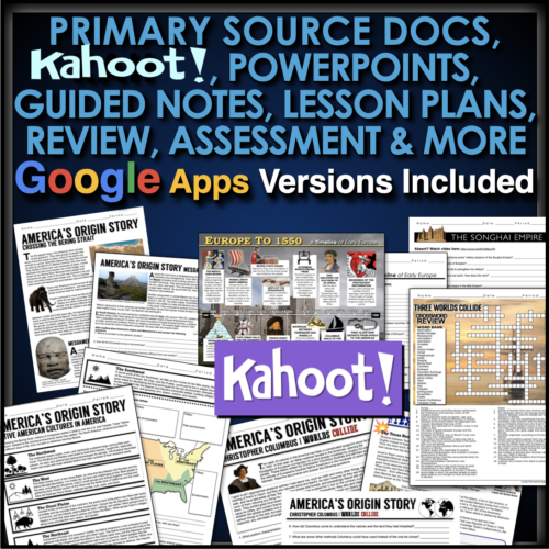 Three Worlds Collide Unit- PPTs, Guided Notes, Worksheets, Review ...