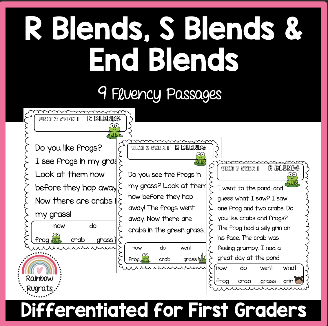Benchmark Advance Unit 3 Fluency Passages First Grade - Classful