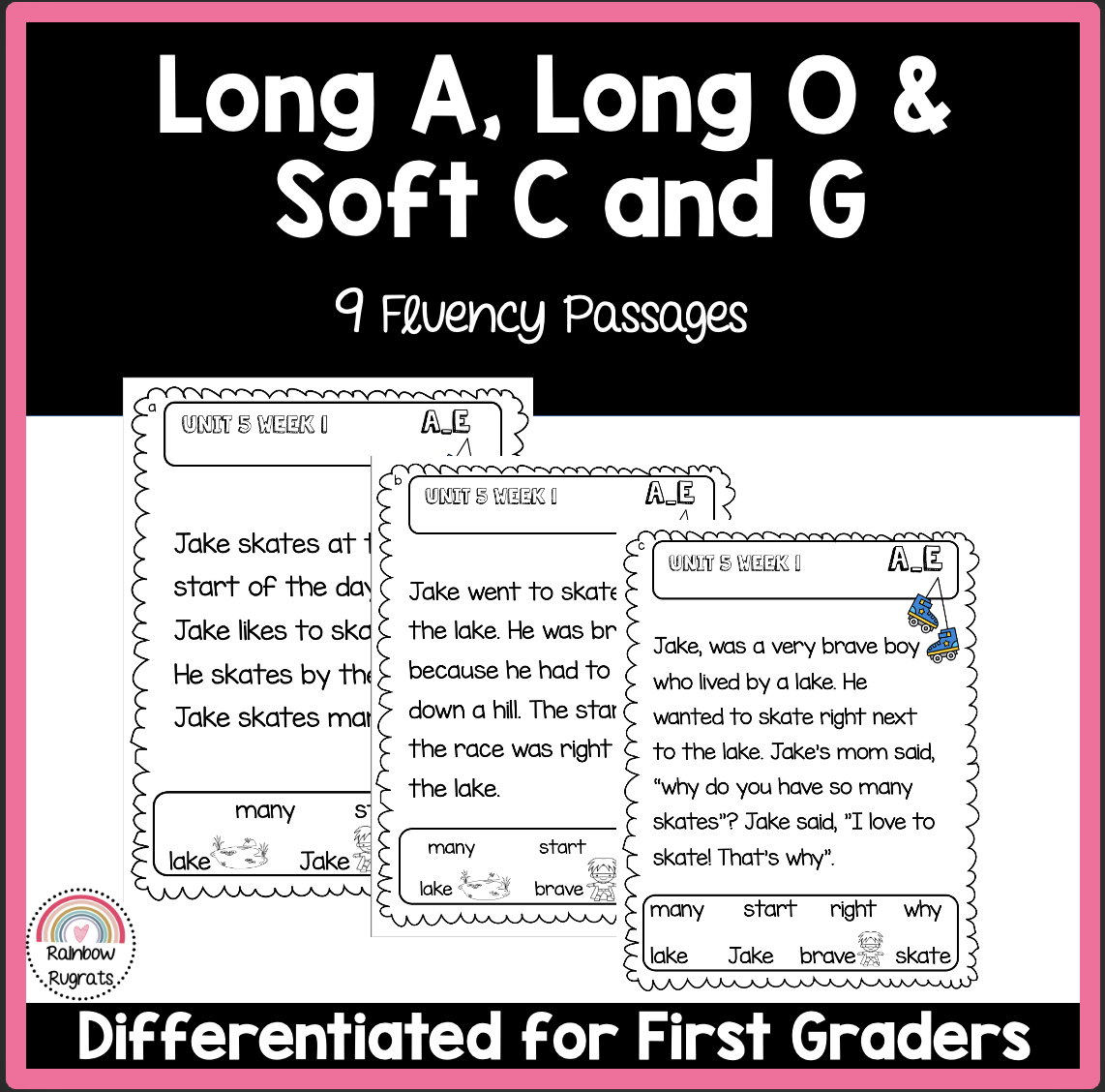 Benchmark Advance Unit 5 Leveled Fluency Passages | First Grade - Classful