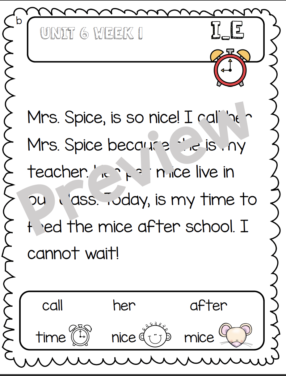 Benchmark Advance Unit 6 Fluency Passages | First Grade - Classful