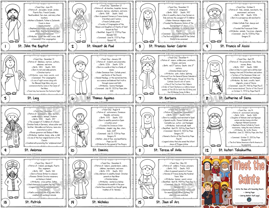 Meet the Saints Set - Classful