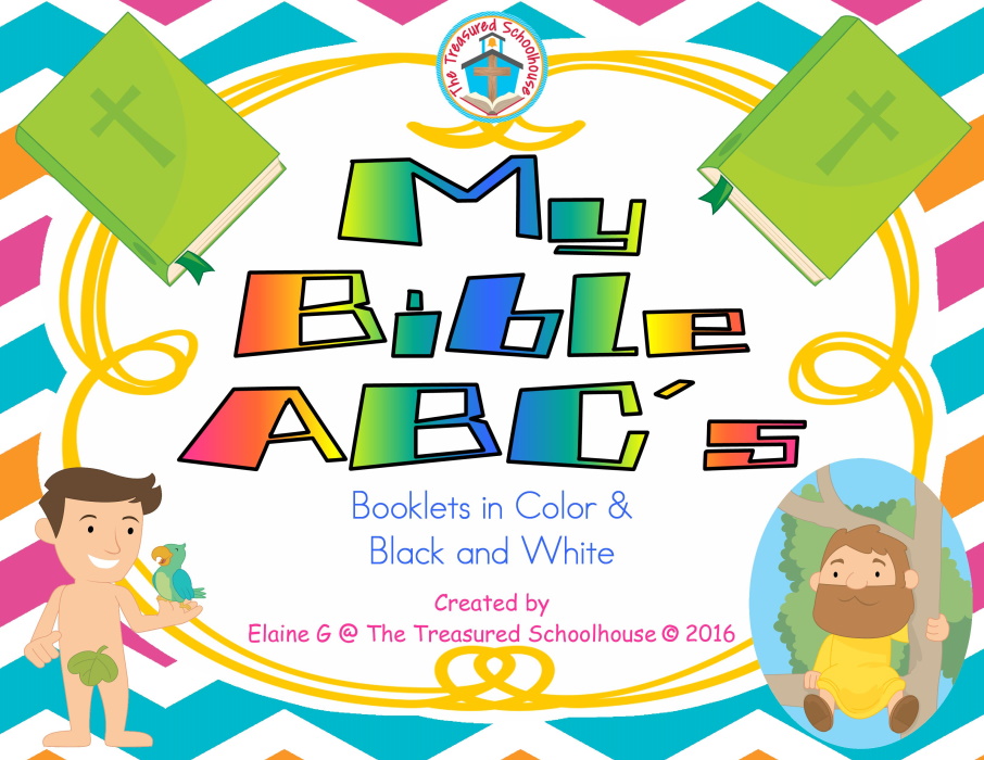 My Bible Alphabet Booklets in Color and Black & White - Classful
