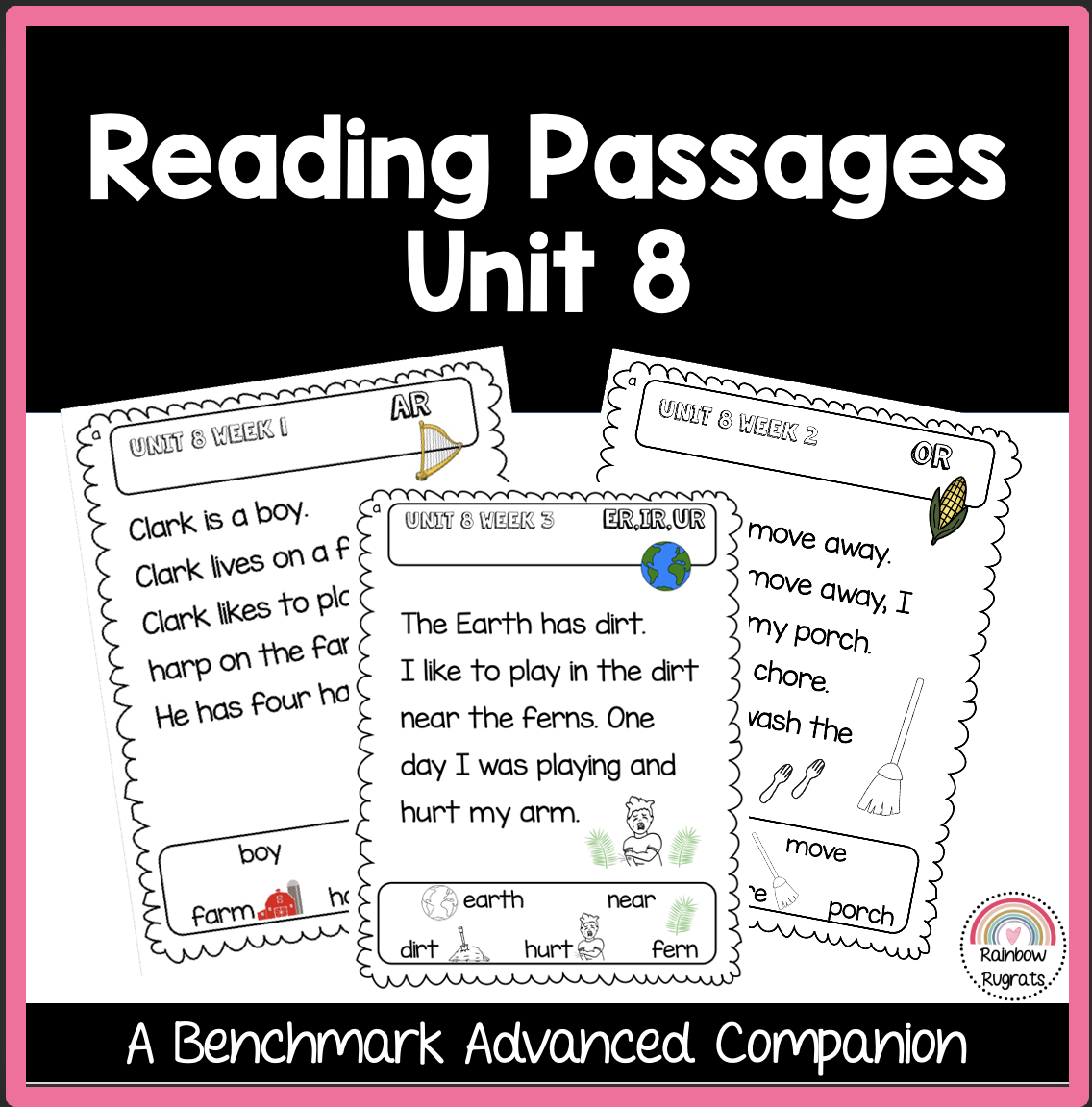 Benchmark Advance Unit 8 Fluency Passages | First Grade - Classful