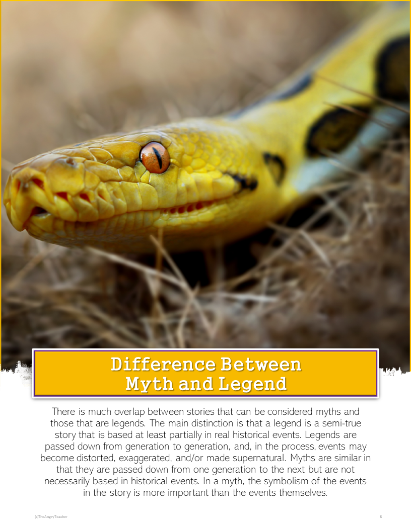 MYTHOLOGY [WORKSHEETS & ACTIVITIES] - Classful