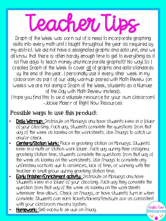 Graphs & Data Weekly Practice Bundle - Classful