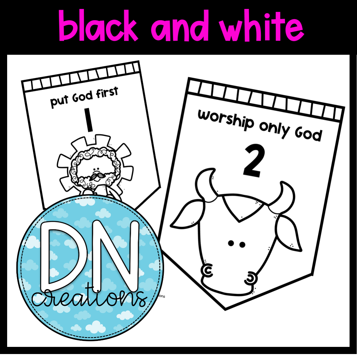 10 Commandments Banner l Ten Commandments Banner l Bible Posters l ...