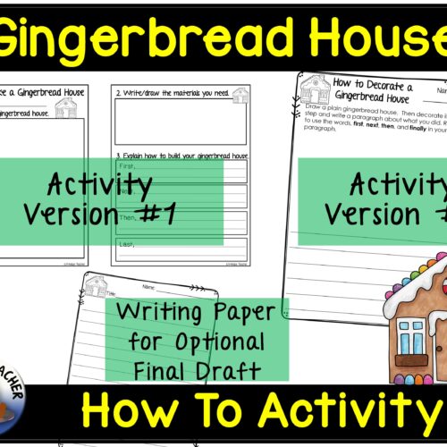 Gingerbread House How To Writing Activity - Classful