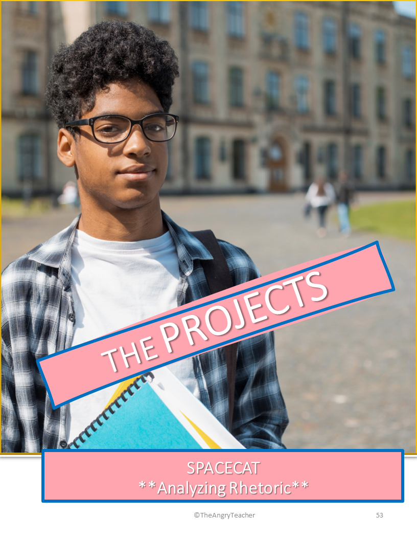 SPACECAT - RHETORICAL ANALYSIS [WORKSHEETS & ACTIVITIES] - Classful