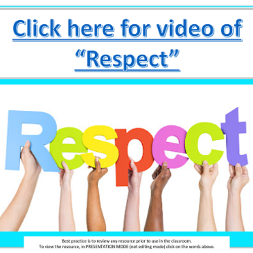 Ready to Use Social-emotional Learning SEL Lesson teaching Respect ...