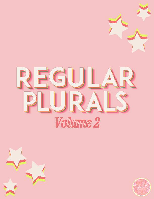Regular Plurals Volume 2-Printable Flashcards - Classful