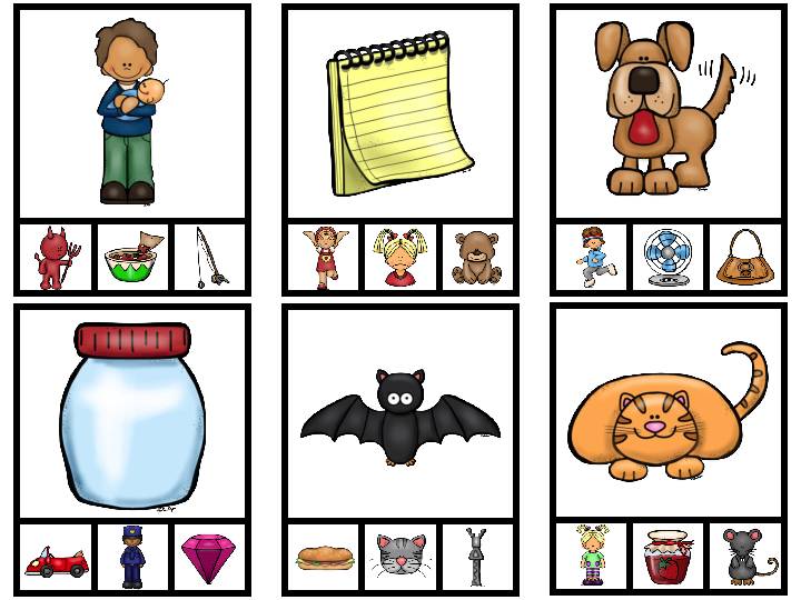 Rhyming Word Activities - Clip Cards - Classful