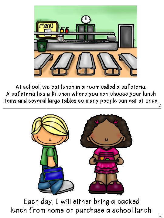 Social Story- Lunchtime at School - Classful