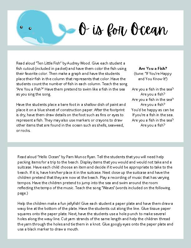 O Theme Preschool Curriculum Bundle | Homeschool Lesson Plan Bundle ...