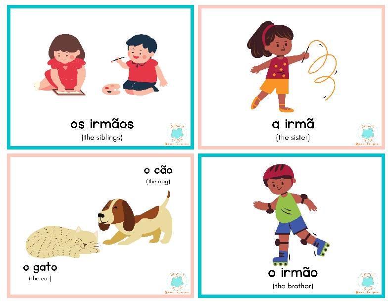 European Portuguese Flashcards- A Minha Família (My Family) - Classful