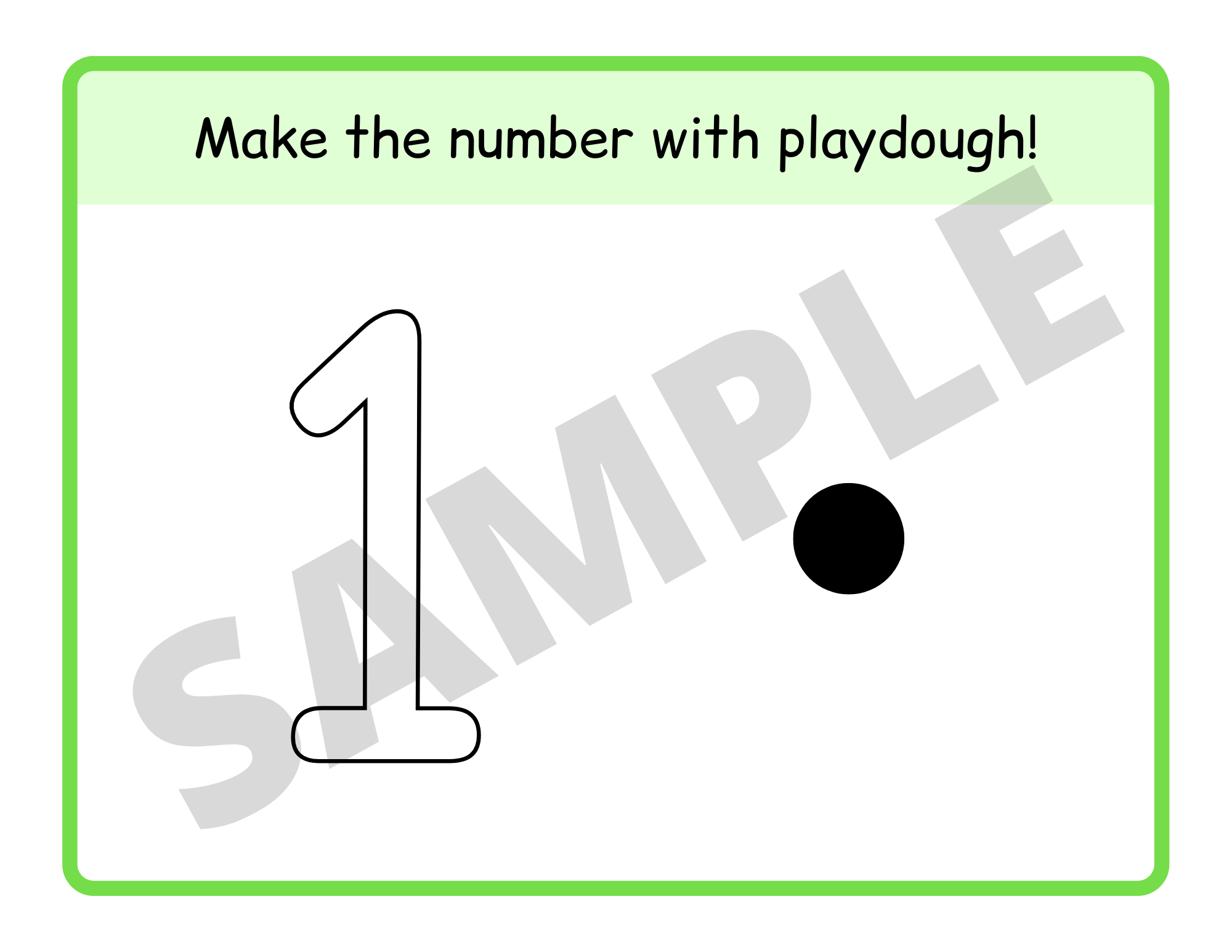 Math Numbers 1-10 Hands-on Playdough Mats For Fun Number Formation [& 0 ...