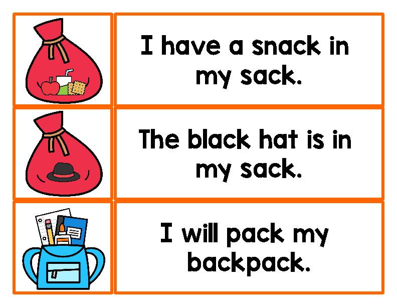 ACK Words Sentence Reading Comprehension and Picture Match - Classful