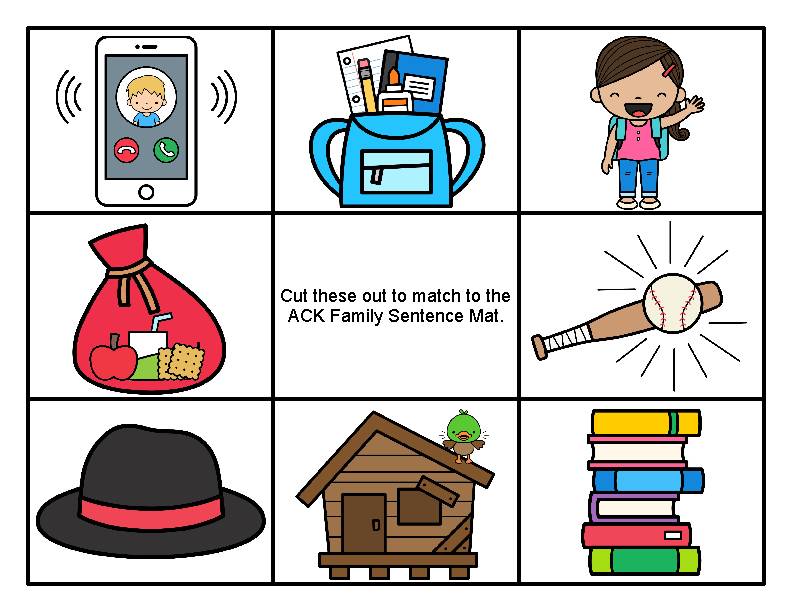 ACK Words Matching Mats - Classful