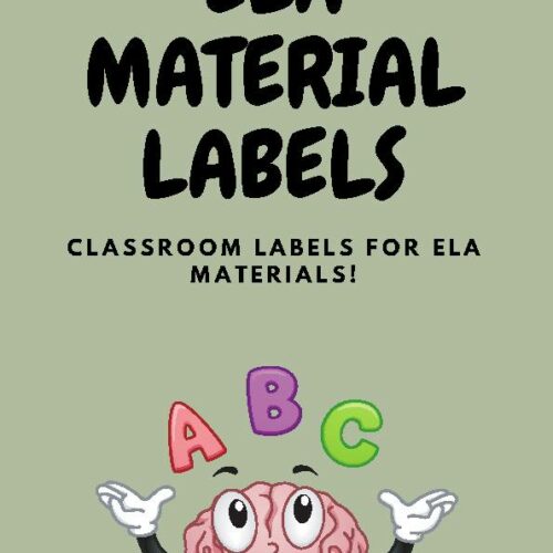 ELA Class Material Labels! - Classful