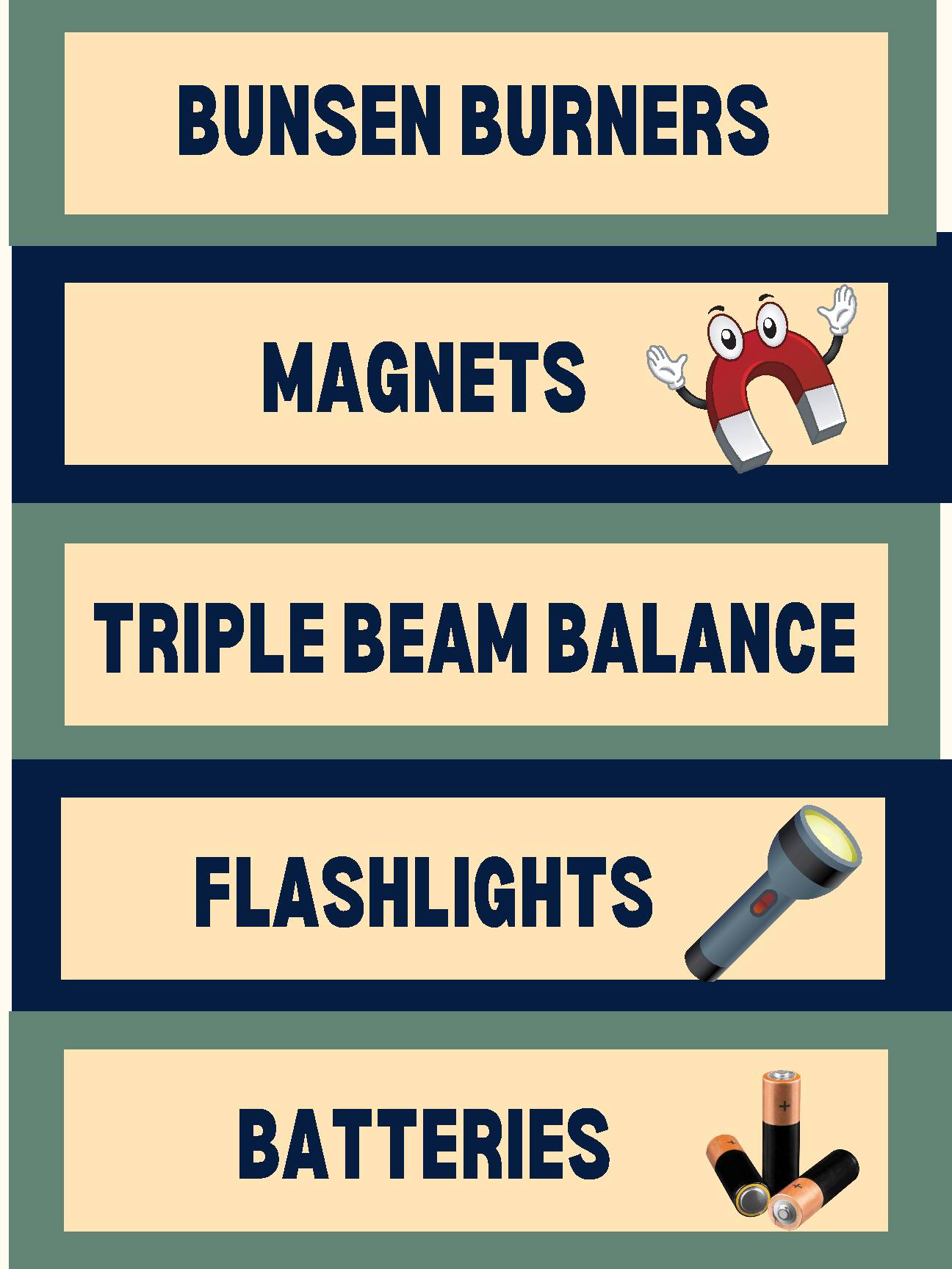 Science Lab Equipment Labels! - Classful