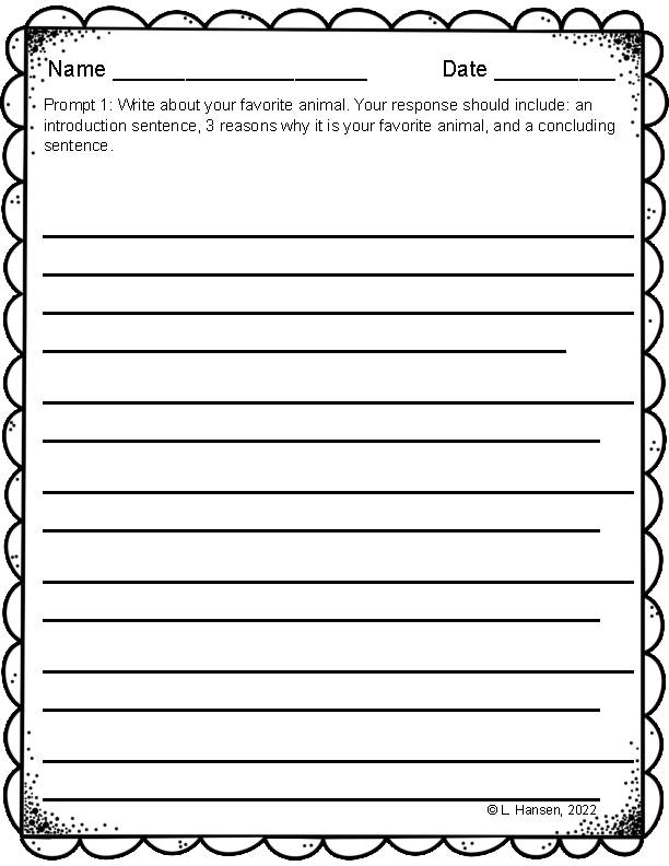 Opinion Writing Prompts (Scaffolded) - Classful