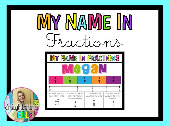 My Name in Fractions - Classful