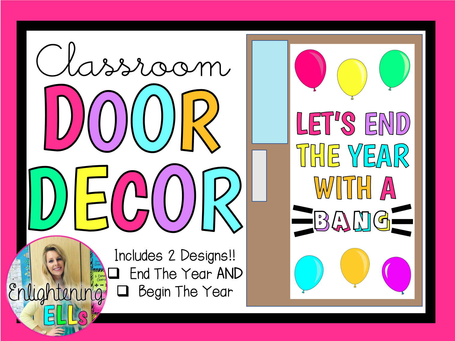 Let's End/Begin The Year With A Bang (Door Decor/Bulletin Board Kit ...