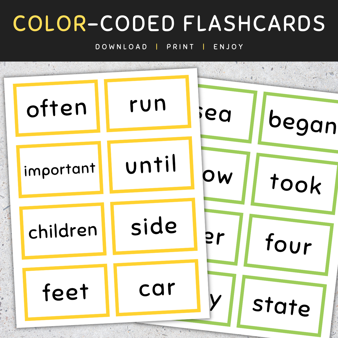 Fry Sight Words Flash Cards- Fry's Third 100 Sight Words, 201-300 ...