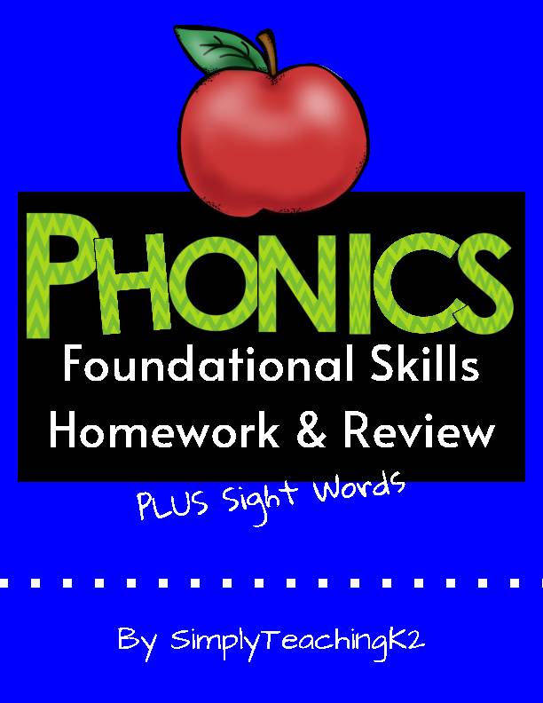 1st Grade Phonics Skills Pack 1 - Classful