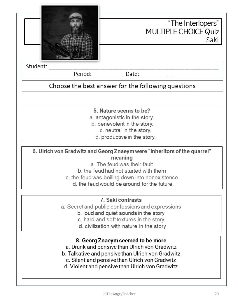 THE INTERLOPERS [UNIT QUIZZES] - Classful
