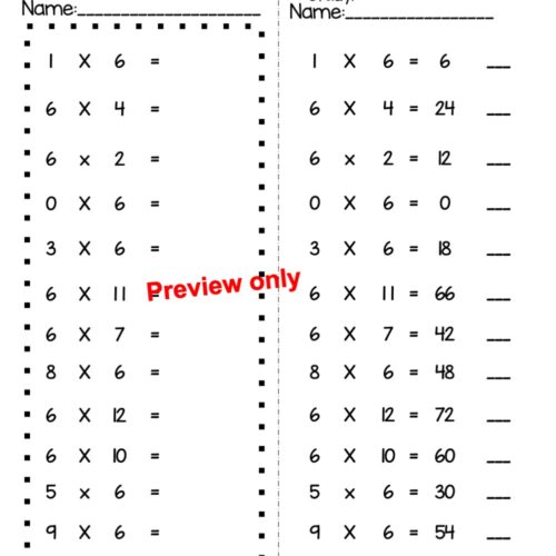 Multiplication Fact Fluency Self Checking Math Unit Classful