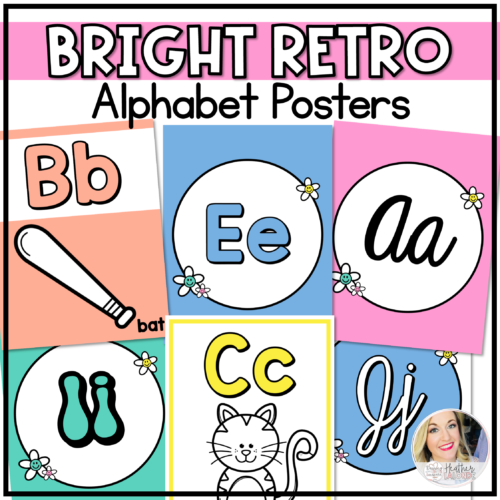 Retro Alphabet Posters - Classful