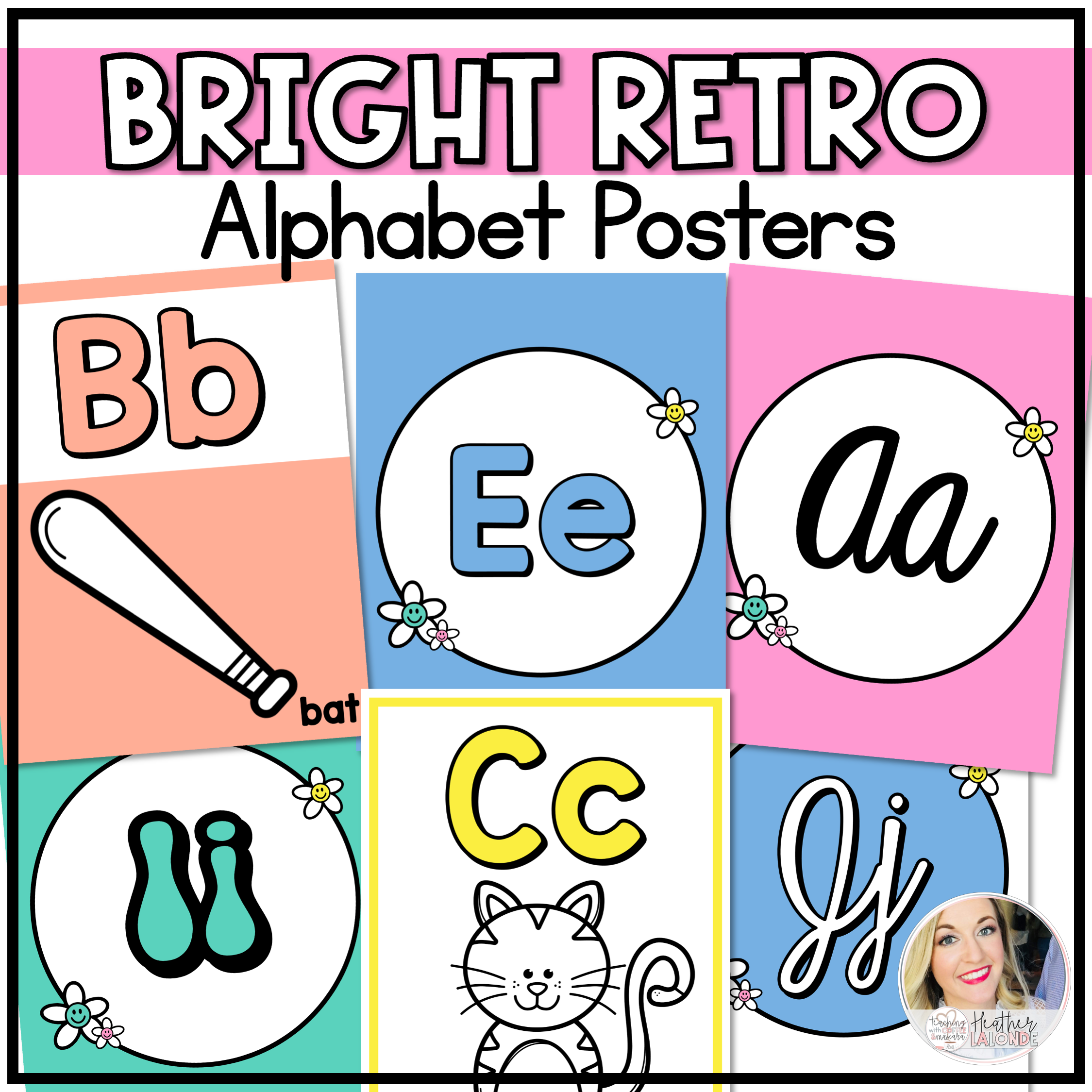 Retro Alphabet Posters - Classful