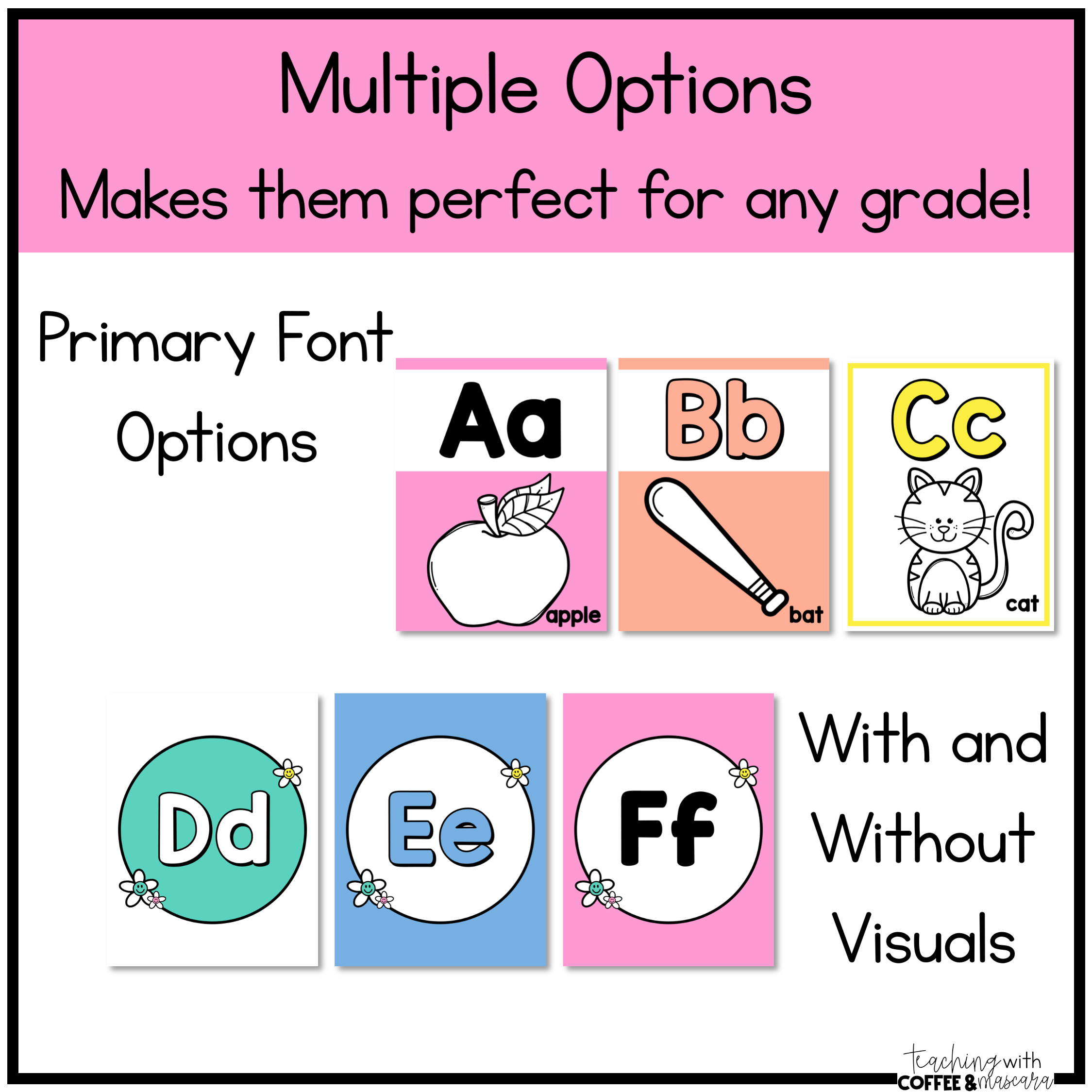 Retro Alphabet Posters - Classful