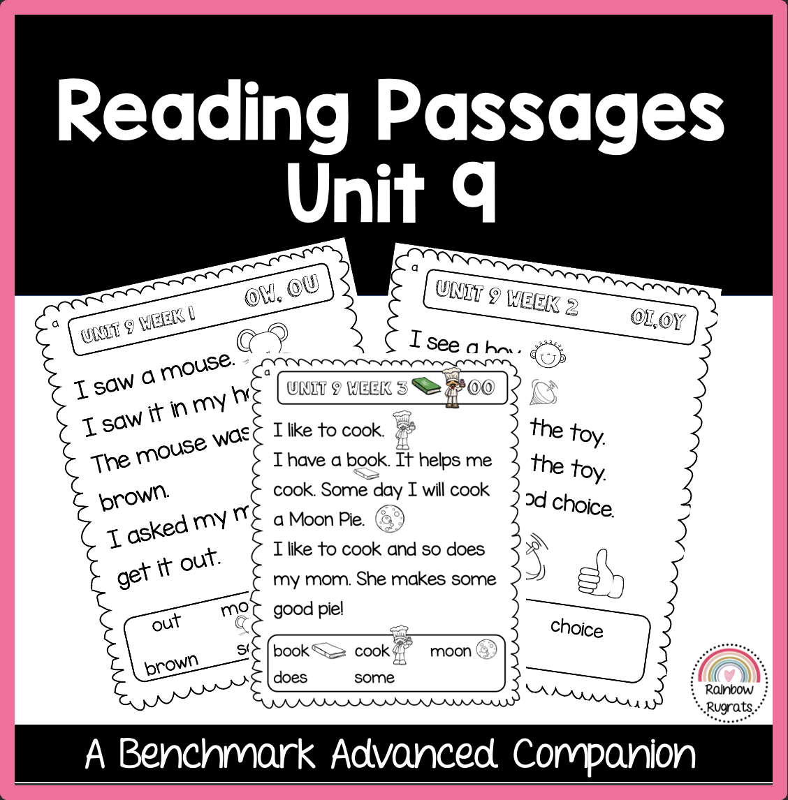 Benchmark Advance Unit 9 Fluency passages | First Grade - Classful
