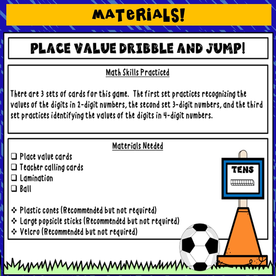 Place Value Game and Outdoor Activity - Classful