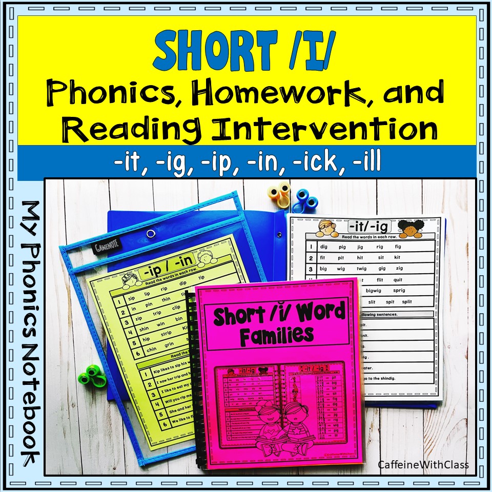 Short E Phonics Centers and Writing Activities - Classful